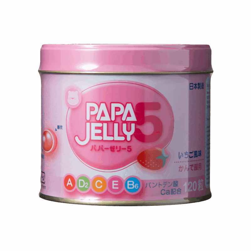 PAPA JELLY 5種維他命軟糖(草莓味) 120’S – 龍豐集團官方網購平台